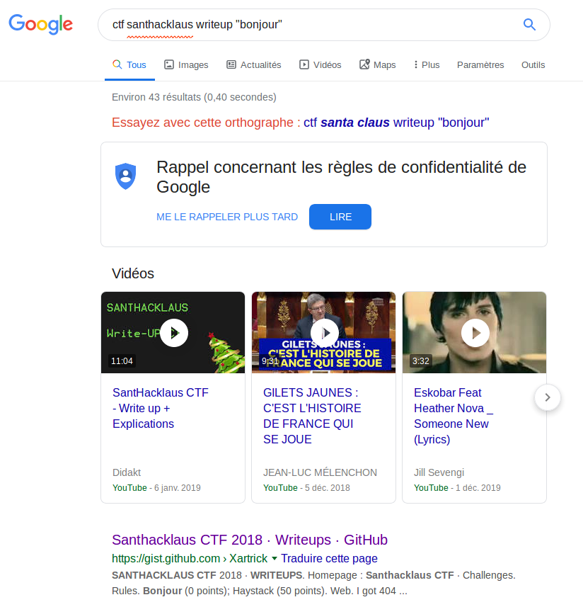Write up Santhacklaus CTF 2019